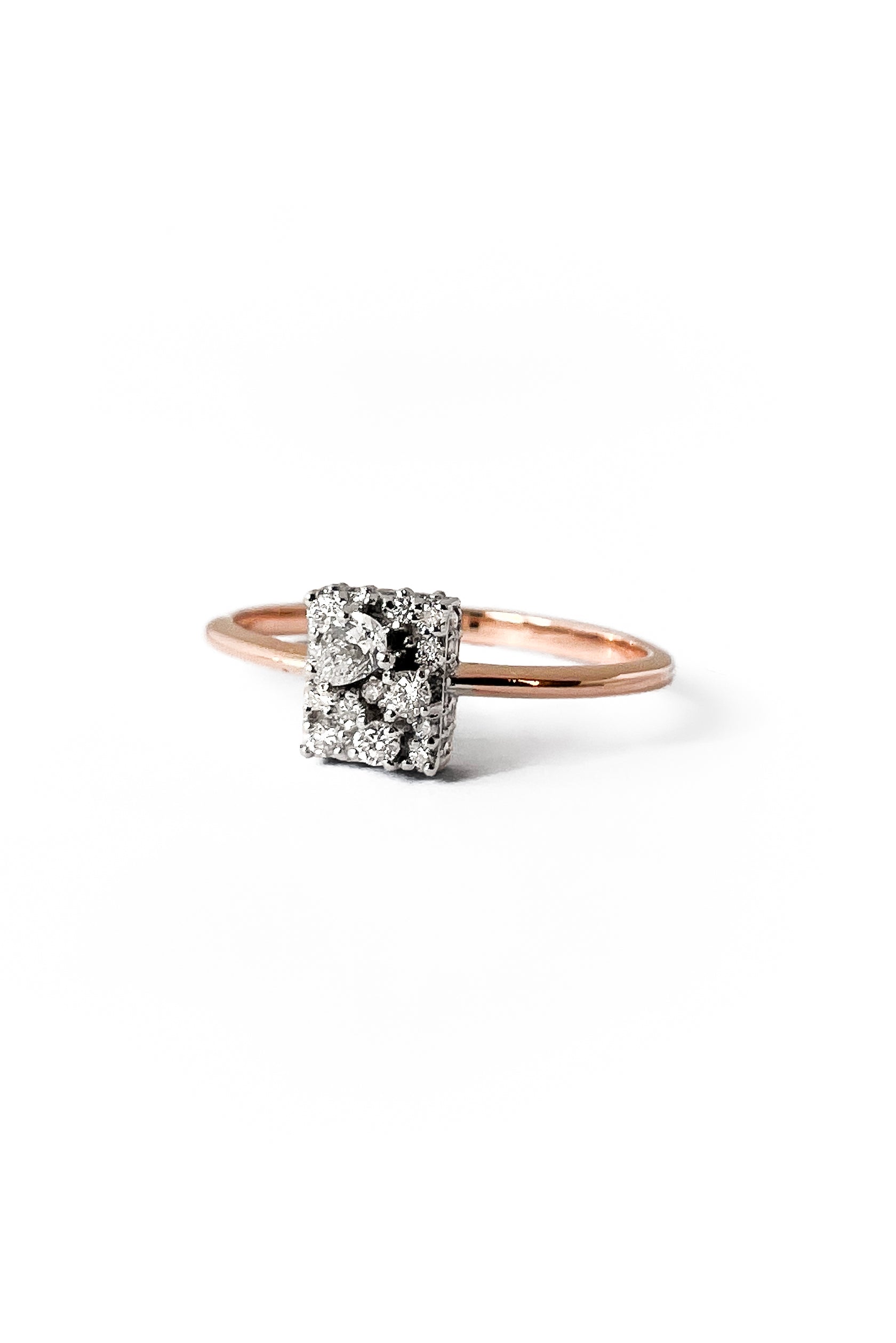 Mount Diamonds gold ring – Sansoeurs
